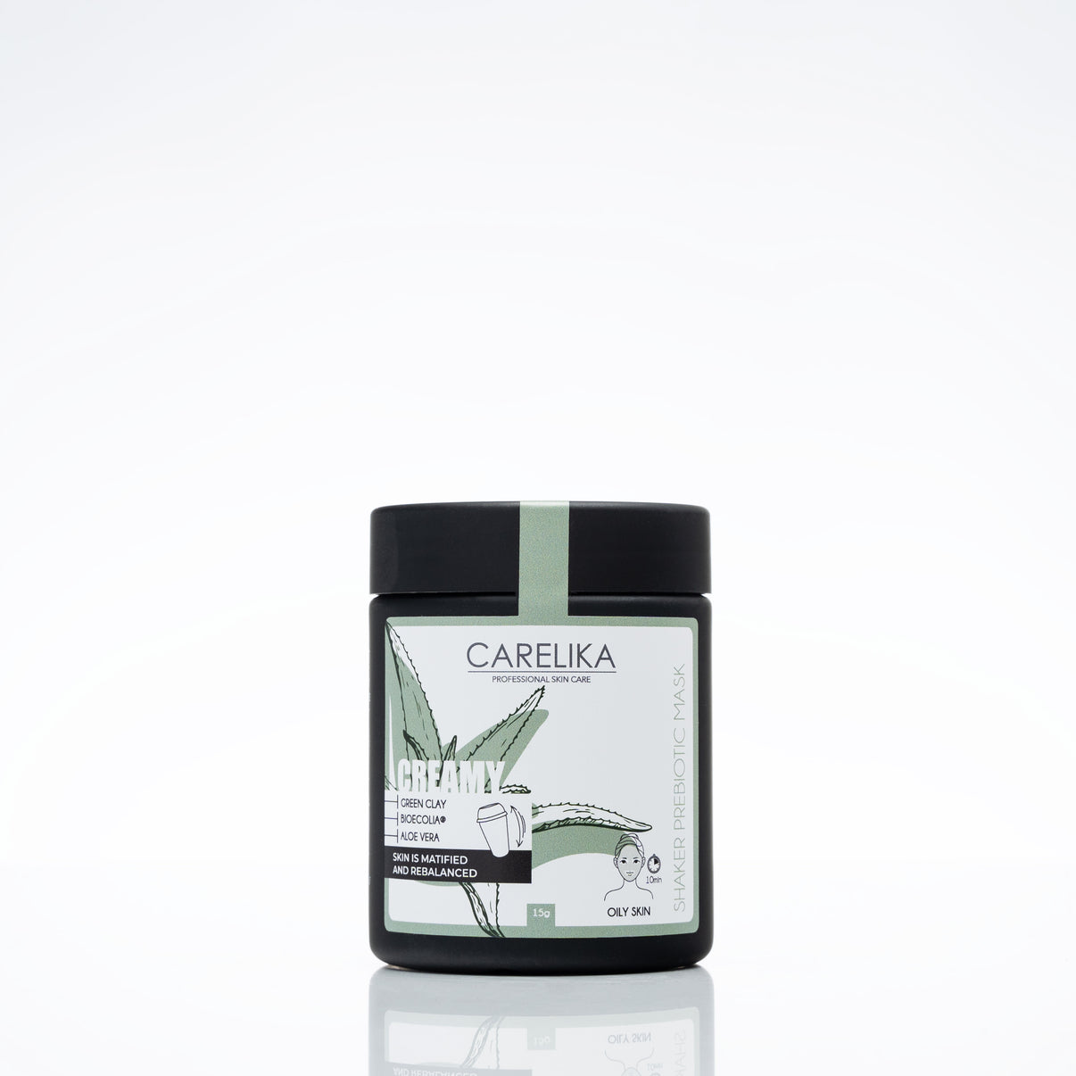 Shaker Prebiotic Creamy Mask with Green Clay | CarelikaCosmetics