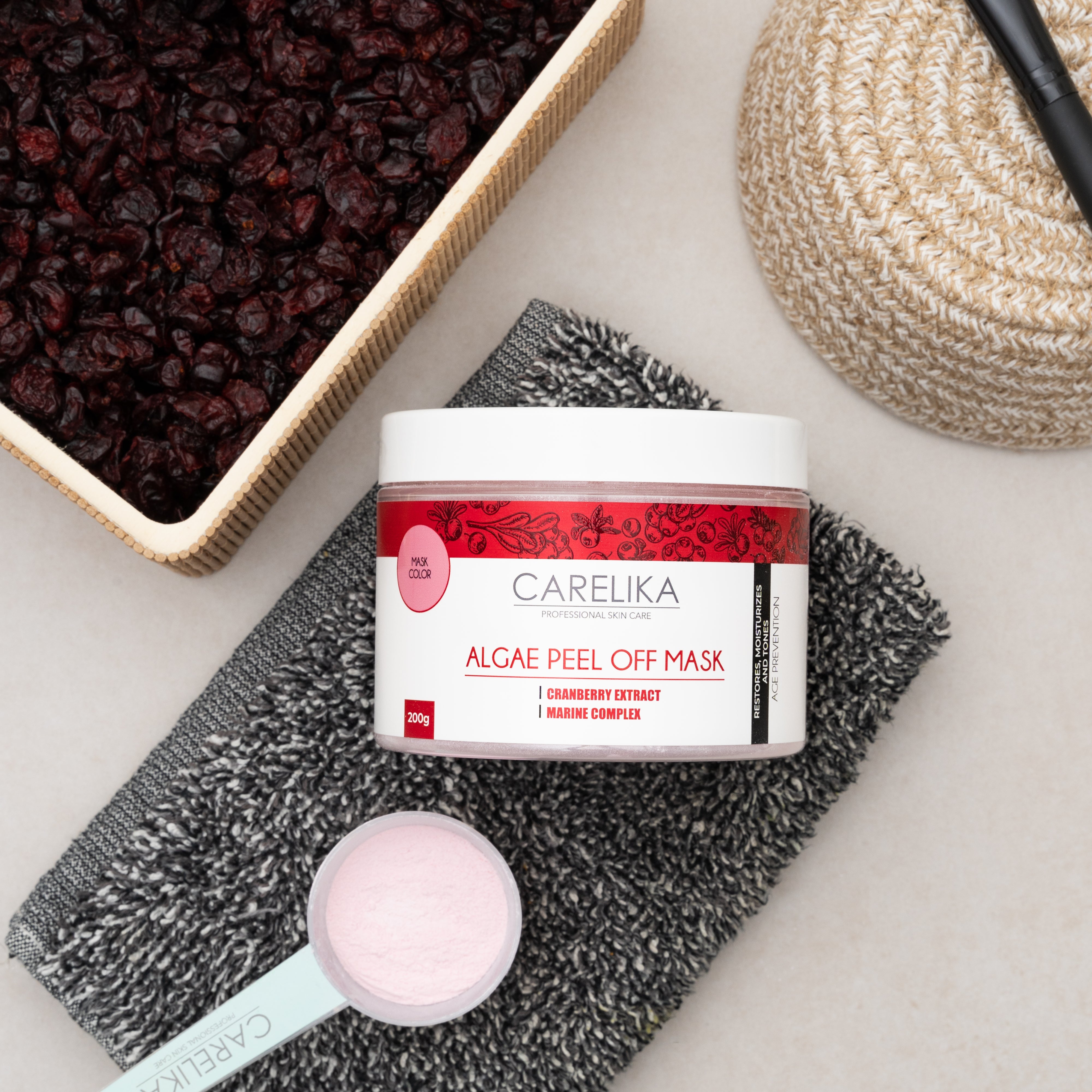 Algae Peel-Off Mask with Cranberry and Glucose | CarelikaCosmetics