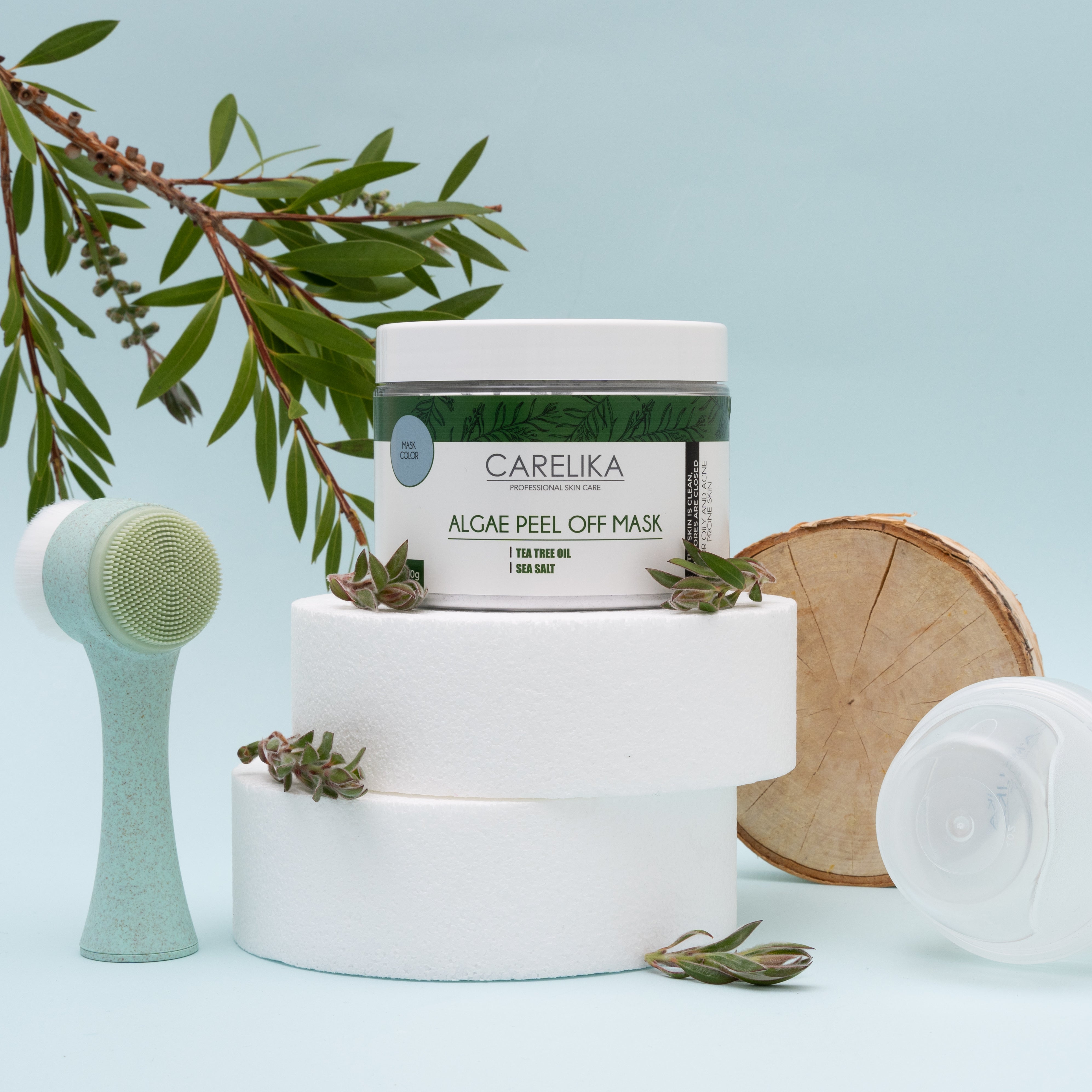 Algae Peel-Off Mask with Tea Tree Oil | CarelikaCosmetics